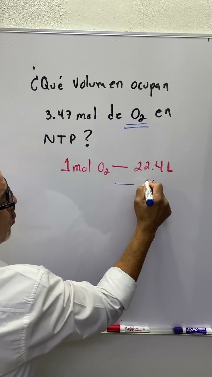 Volumen molar de un gas #profeponcho #quimica #volumenmolar #ntpc - YouTube