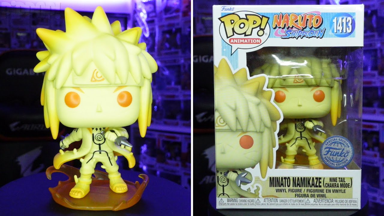 MINATO NAMIKAZE NINE TAIL CHAKRA MODE 1413 | UNBOXING FUNKO POP NARUTO ...