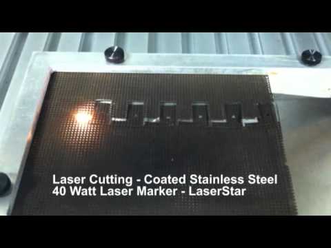 Laser Cutting - Stainless Steel Mesh - YouTube