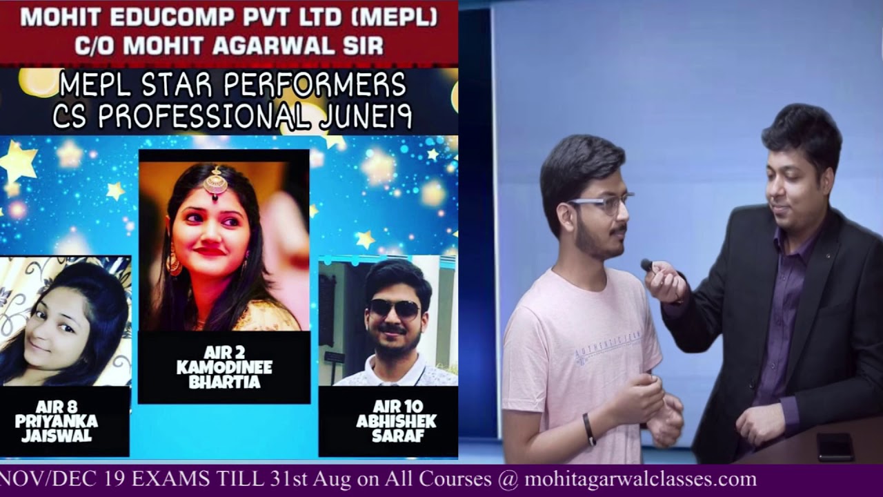 CS All India Rank 10 shares his success story - YouTube