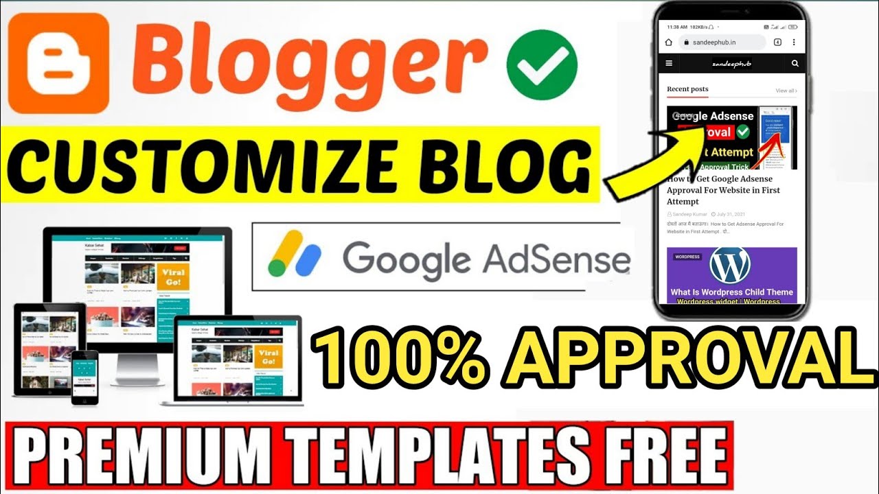 How To Customize Blogger Template Like A PRO🔥Fast AdSense Approval ...