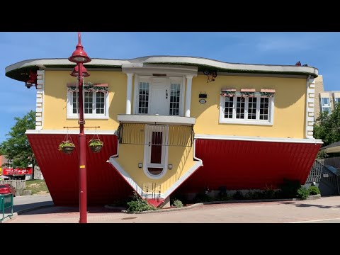 Upside Down House at Clifton Hill's Niagara, Canada - YouTube