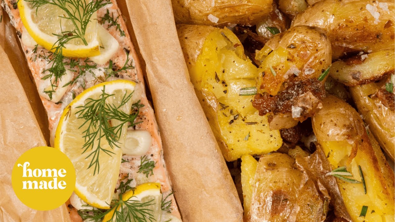 Citrus Salmon & Smashed Fingerlings - YouTube