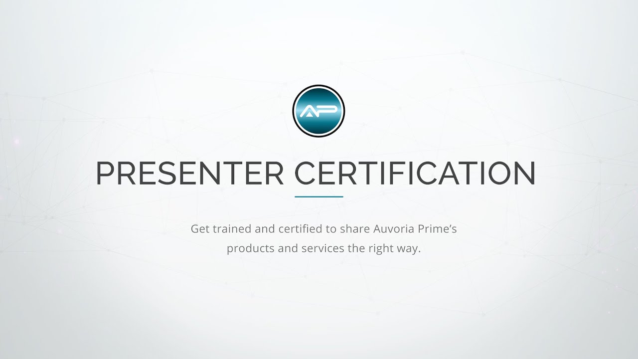 Presenter Certification Training - YouTube