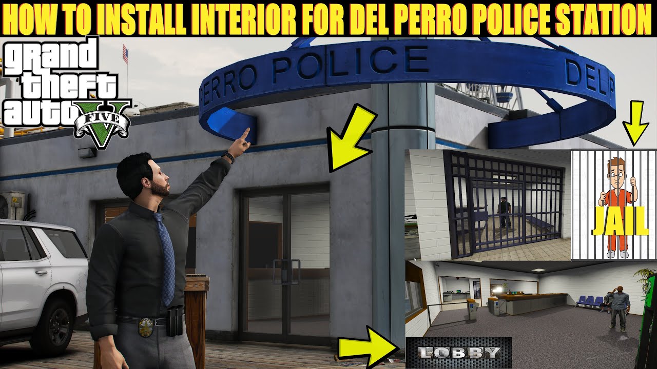How To Install Interior For Del Perro Police Station | MLO | GTA 5 Mods ...