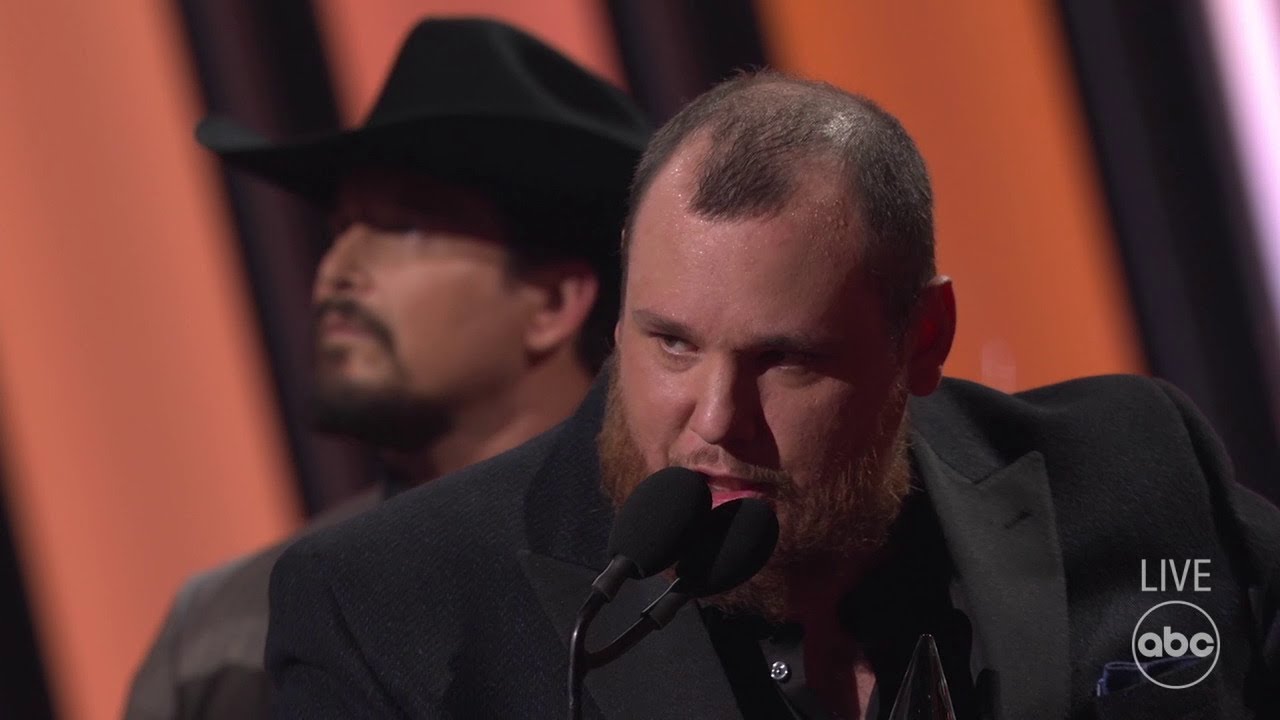 Luke Combs Accepts the Award for Album of the Year at CMA Awards 2022 ...