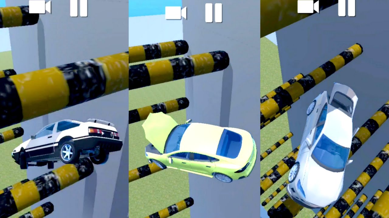 Simulator Cars Crash Falling Pillars Test Gameplay No.84 | Simulator ...