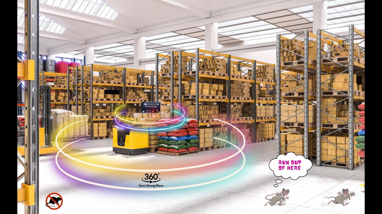 Industrial Rat and Rodent Pest Repeller Device Installation for ...