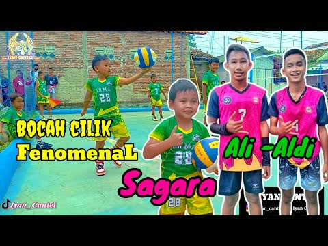Duel Akbar Voli Anak SD Lawan anak SMP,bagaimana kah keseruannya ?