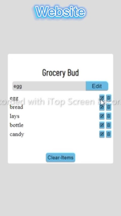 Grocery Budhtmlcssjavascriptcoding Programming Webdesign Webdevelopment Short 