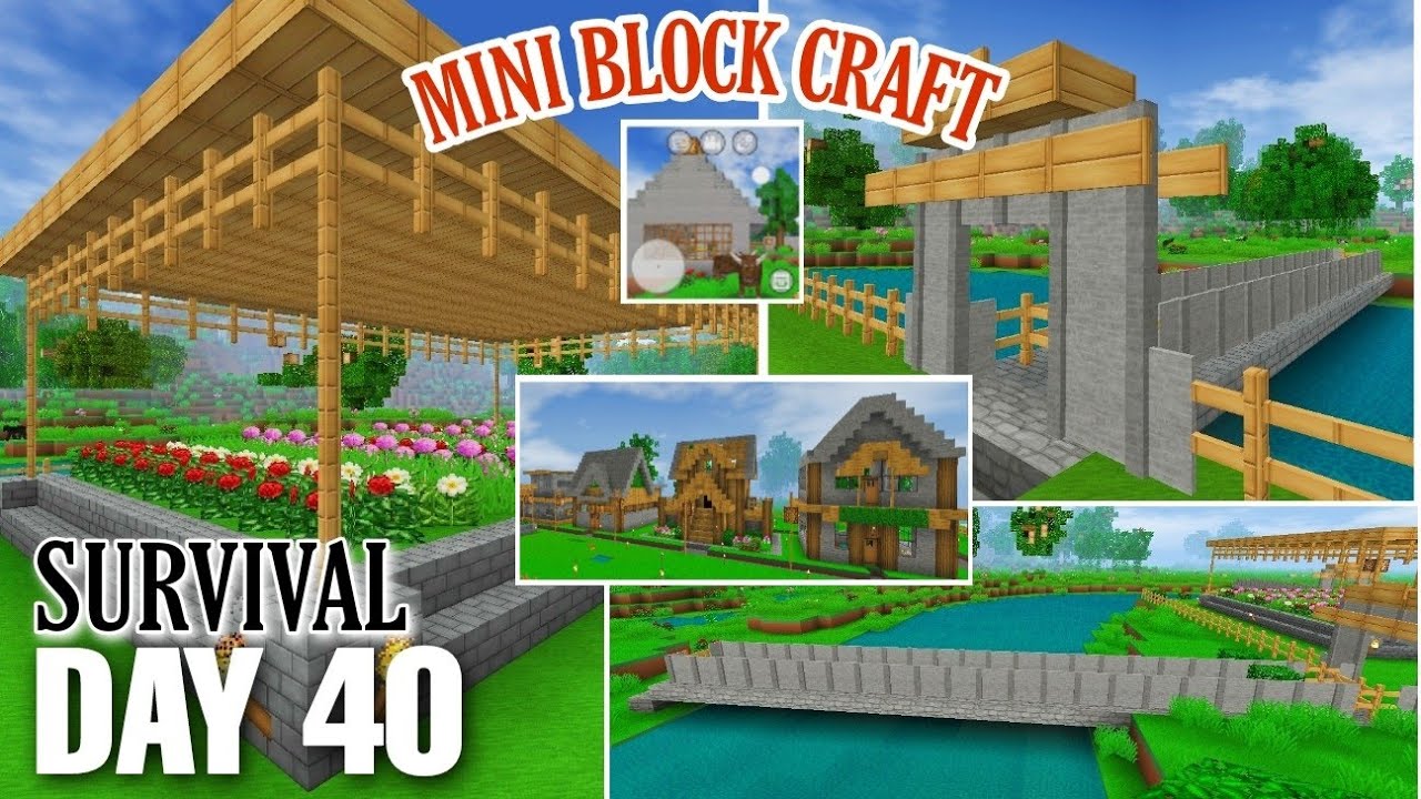 DAY 35-40 SURVIVAL MINI BLOCK CRAFT - YouTube