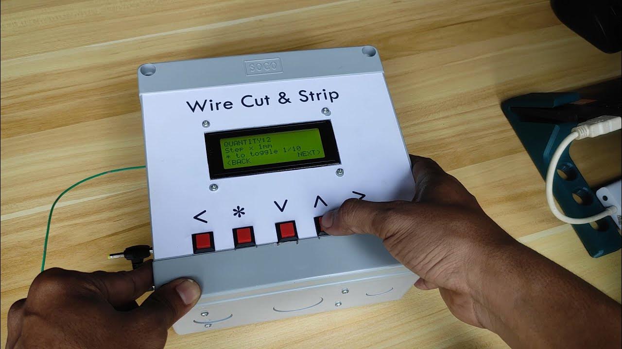Arduino Based Wire Cutter and Stripper - YouTube
