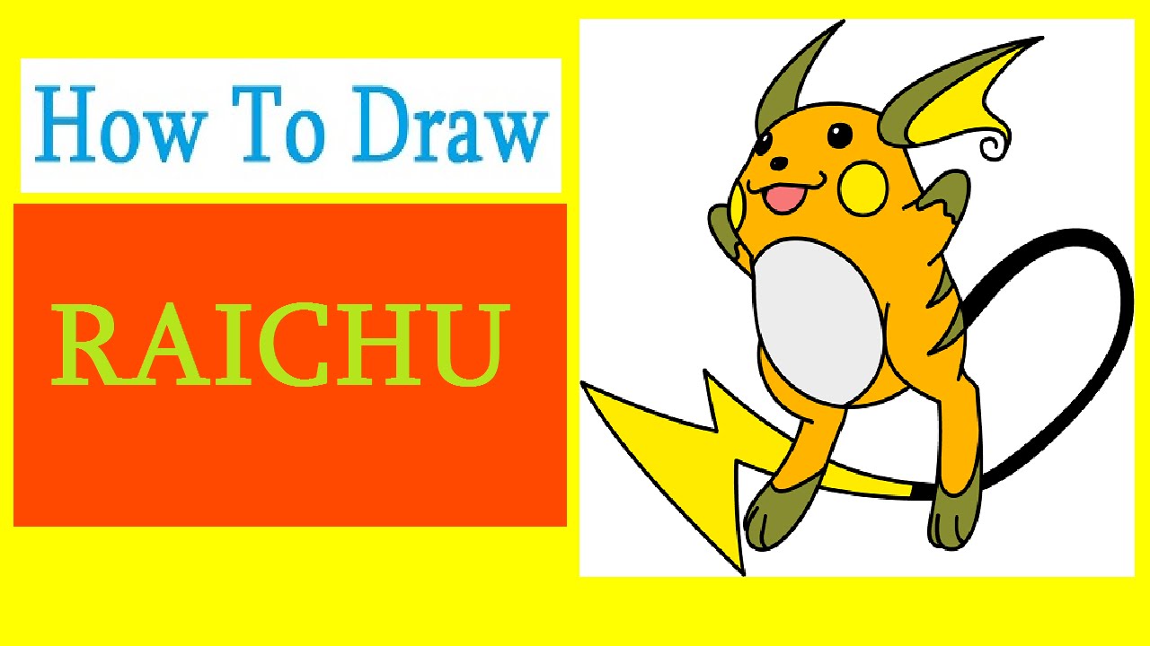 How to Draw a Raichu / Как нарисовать Райчу - YouTube
