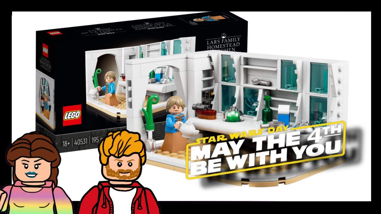LEGO Star Wars May 4th - LARS FAMILY HOMESTEAD KITCHEN Review - YouTube