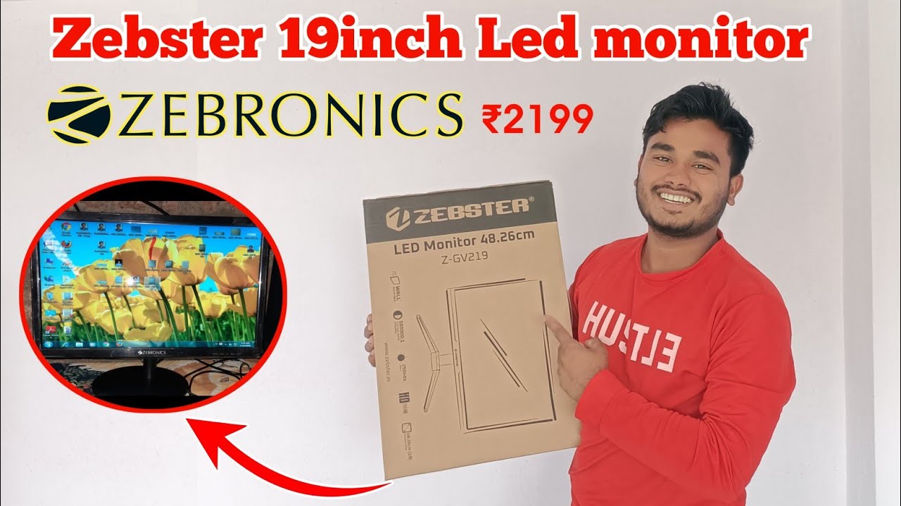 Zebster 19inch Led monitor unboxing review video - YouTube