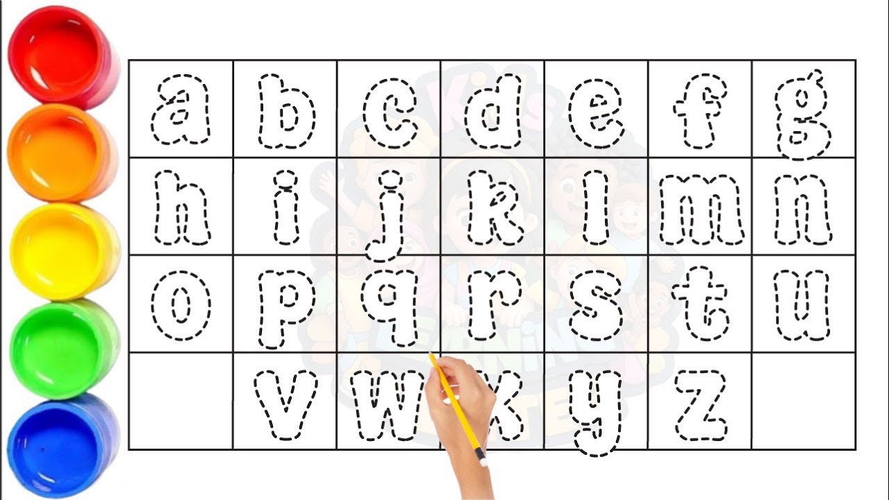 Learn to Write the Alphabet! Tracing & Coloring - YouTube
