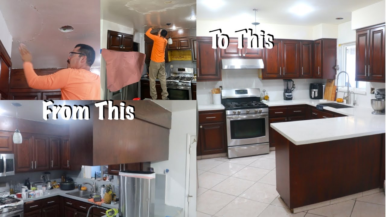 FINALLY SHOWING YOU GUYS THE KITCHEN MAKEOVER! - YouTube