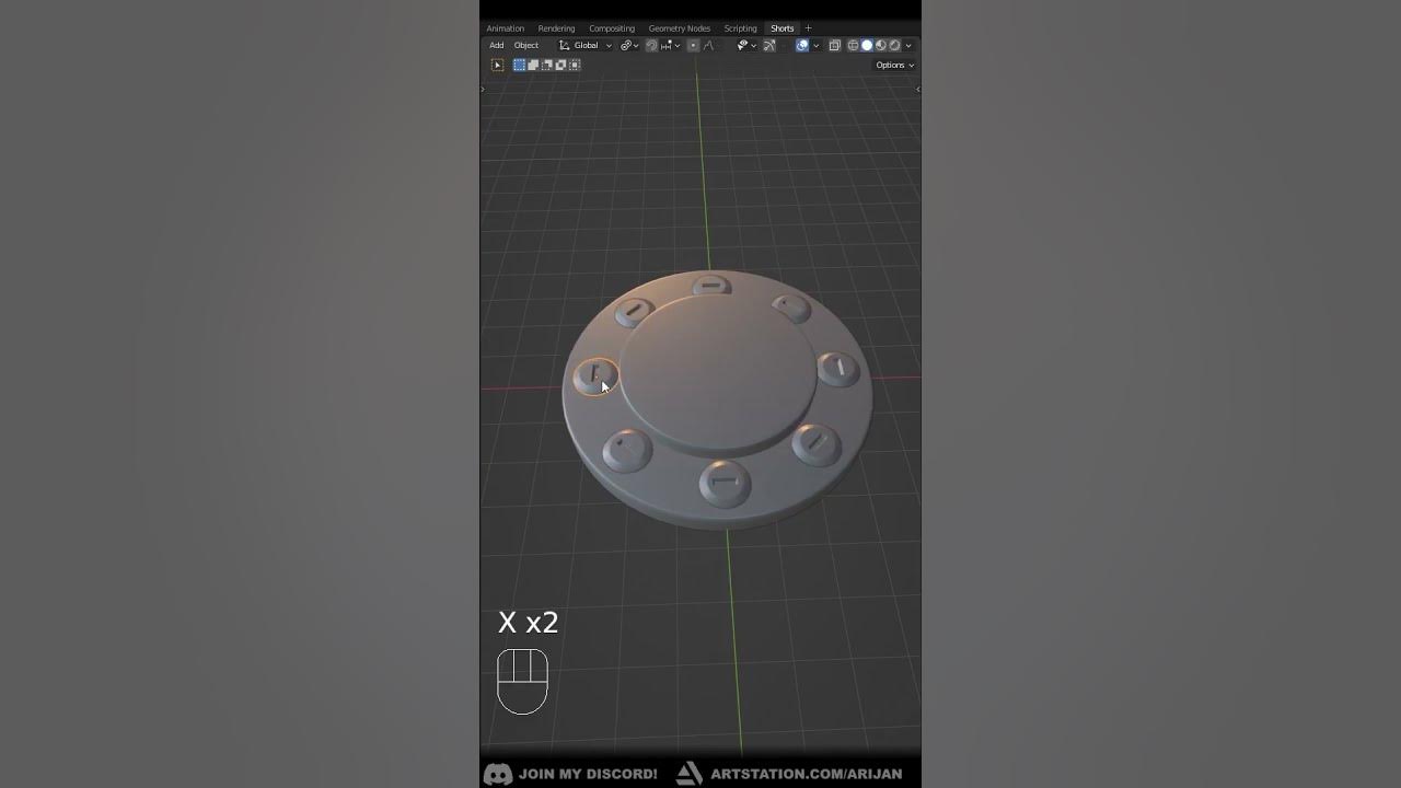 Blender Modeling Tip #4 - Randomize Rotation (Arijan) #shorts #blender #tutorial - YouTube