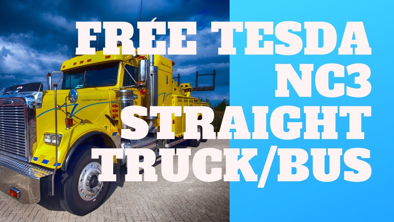Free Tesda NC3 Scholarship for Straight truck/Bus for Code 3 - YouTube