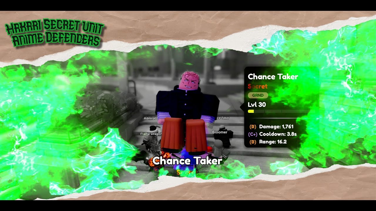 Anime Defenders : Hakari (Chance Taker) Showcase! - YouTube