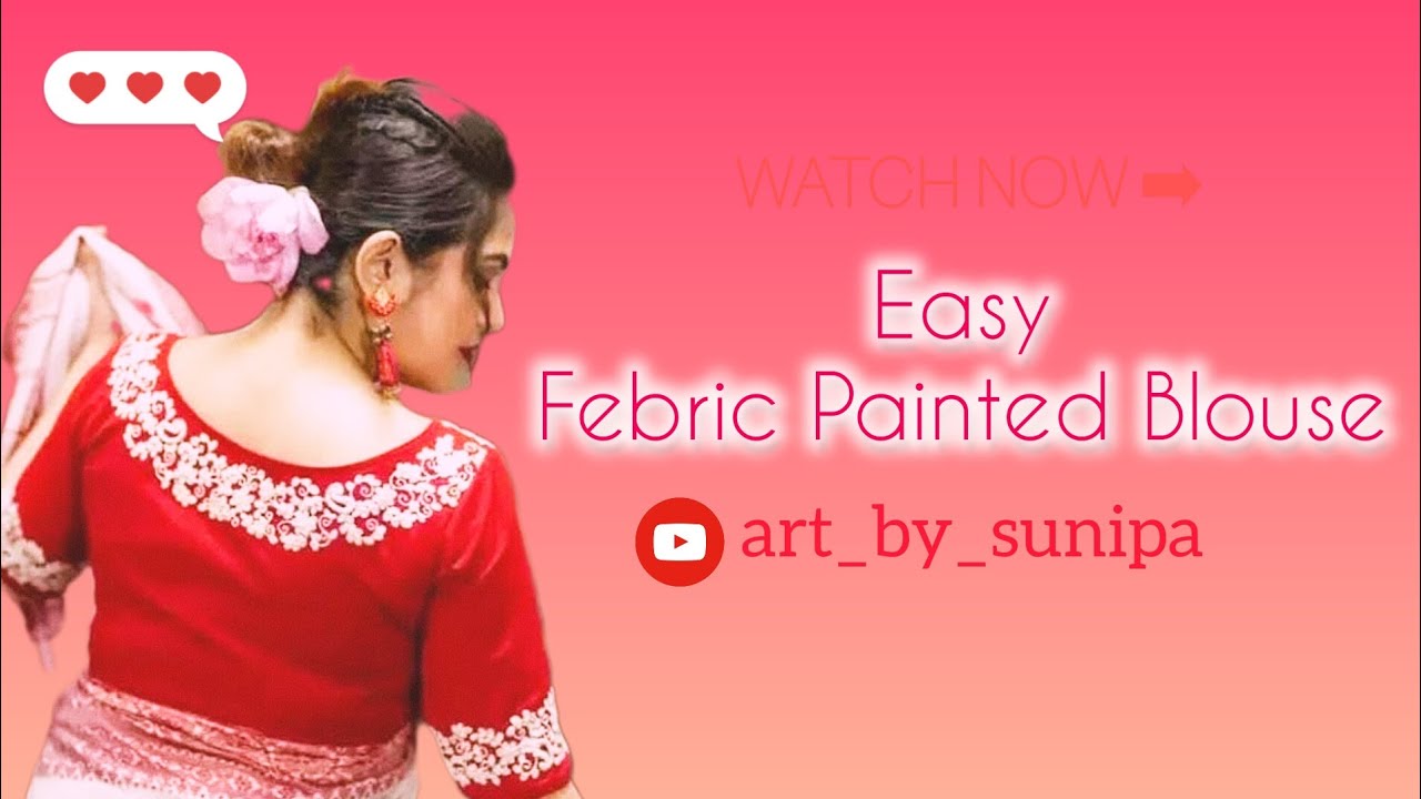 The Art of Hand-Painted Blouse Design: Unveiling Beauty - YouTube