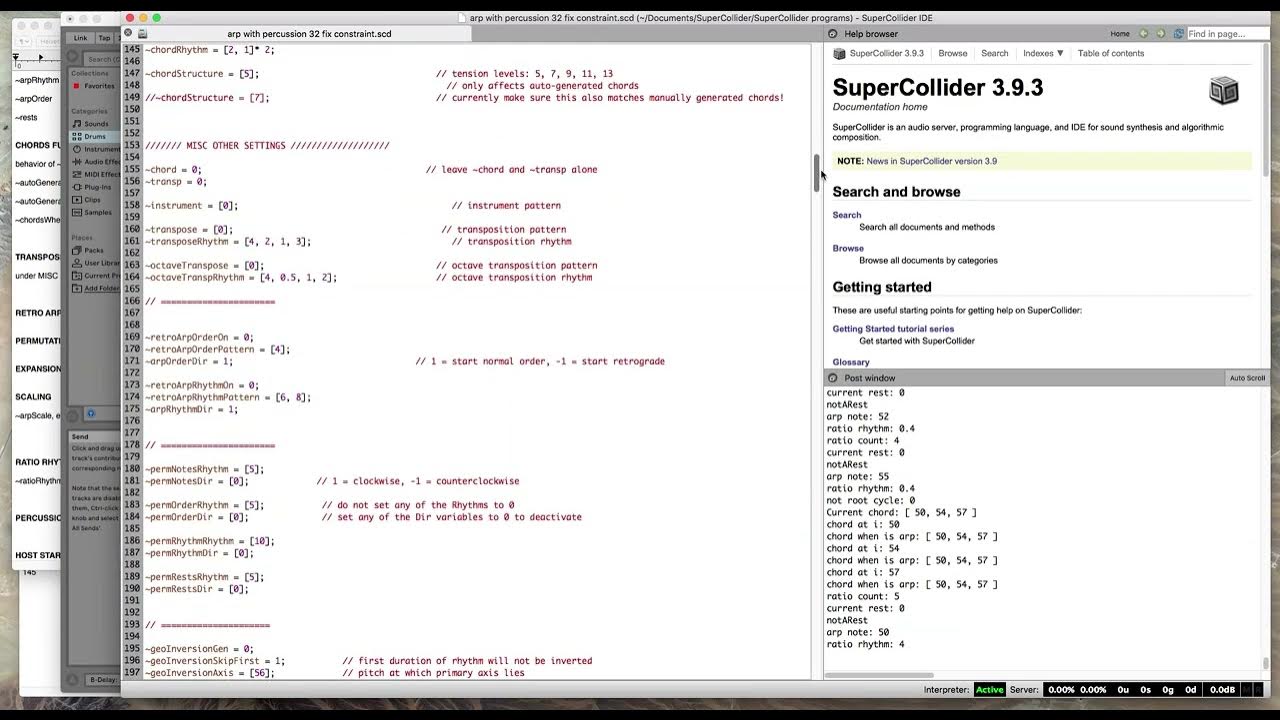 Schillinger Generative Music in SuperCollider - Tutorial pt.17 - Percussion - YouTube