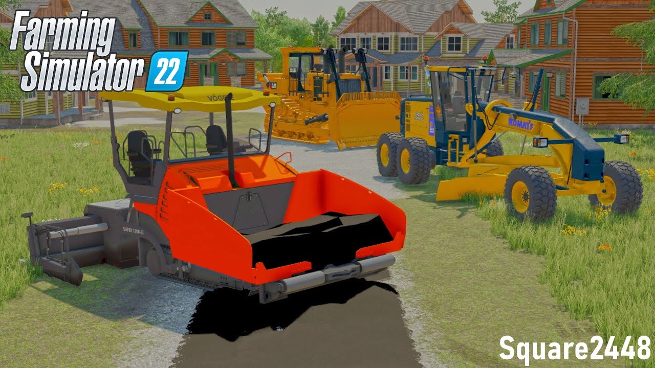 Building Road For NEW Subdivision! | FS22 Construction - YouTube