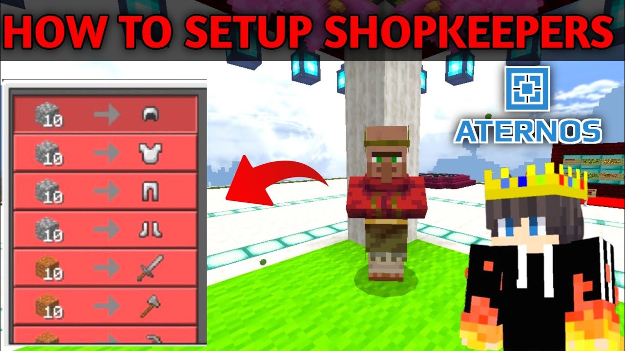 how to add shopkeeper in your minecraft aternos smp server || 1.19+ add ...