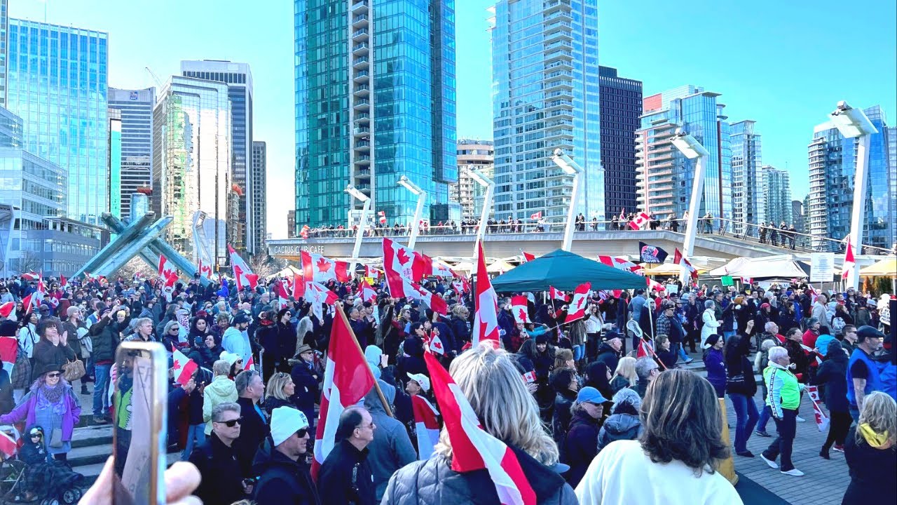 Canadian Freedom Fighter Rally in Downtown of Vancouver, BC 🇨🇦 - YouTube