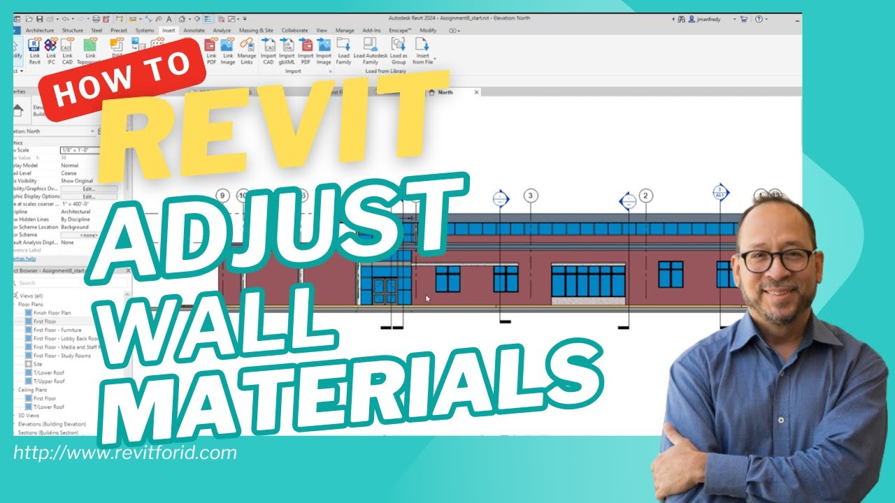 Using Different Materials in a Revit Wall - YouTube
