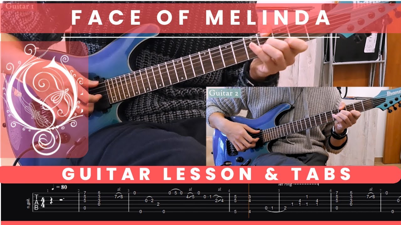 Opeth - Face Of Melinda (guitar lesson + tabs) - YouTube