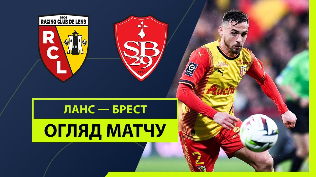 Ланс — Брест Огляд матчу 25 тур Футбол Чемпіонат Франції Ліга