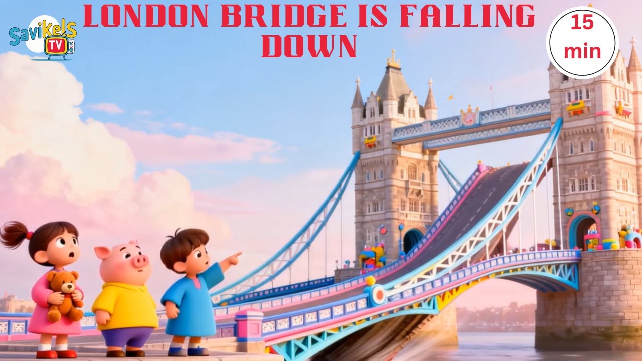 London Bridge Is Falling Down + Nursery Rhymes | Toddler Learning Songs ...