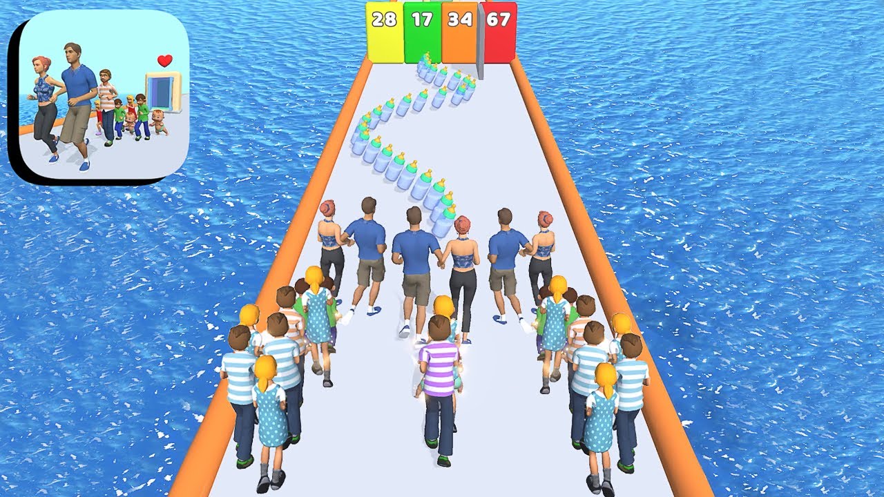 Family Run 3D Gameplay 💑😘👩‍👩‍👧‍👦 All Levels 18-19 - YouTube