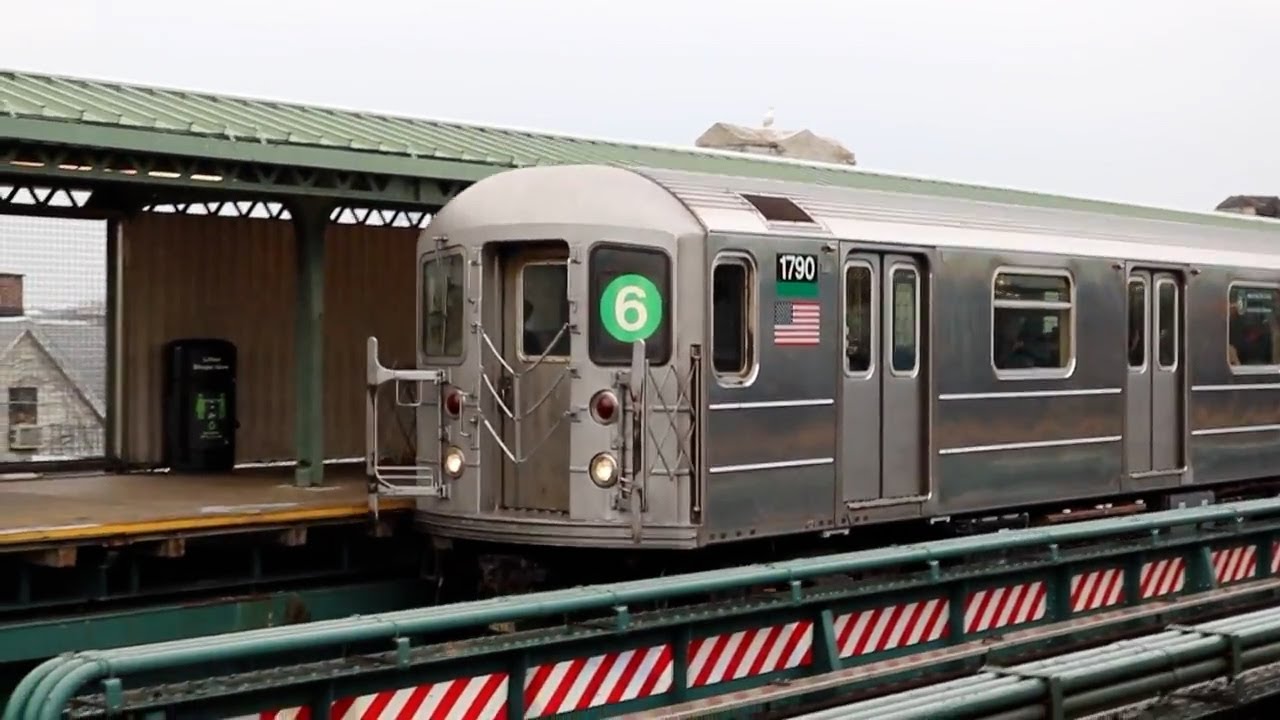 MTA New York City Subway: Pelham Bay Park-bound R62A 6 Train at ...