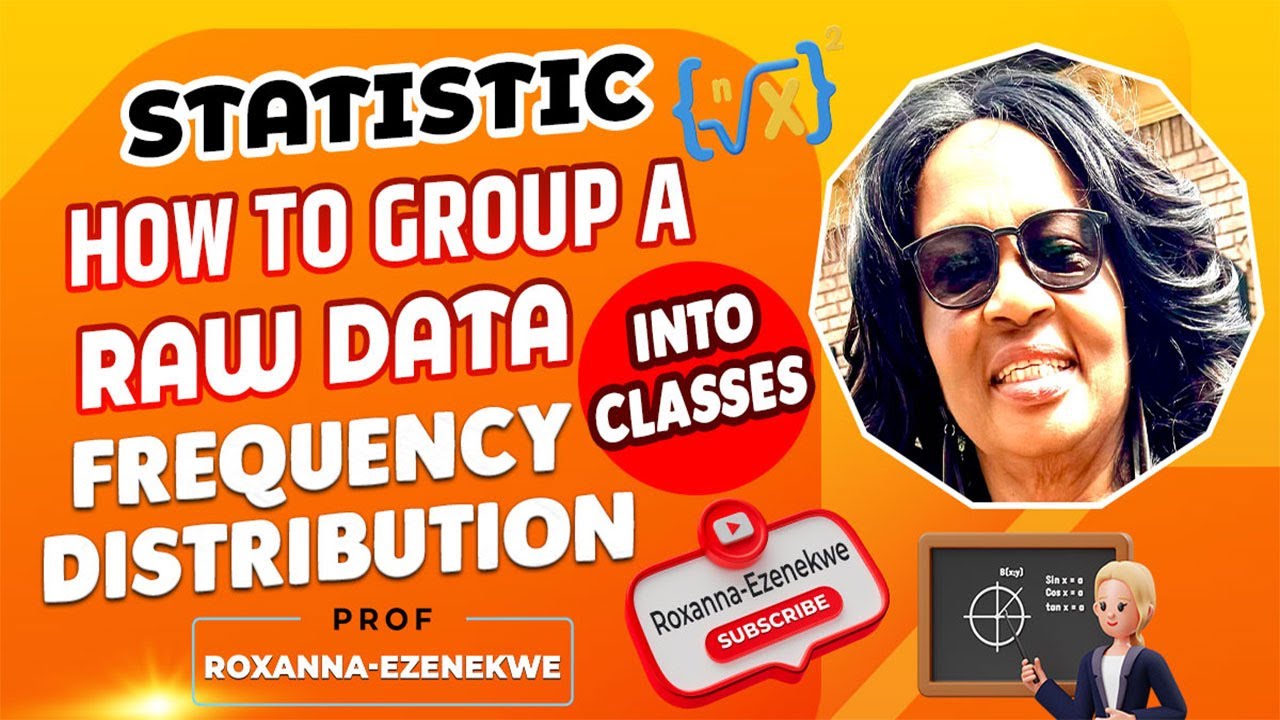 Statistic: How to group a raw data into classes. Frequency distribution, - YouTube
