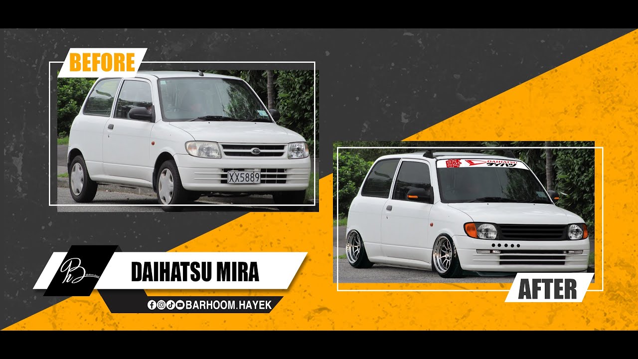 Daihatsu Mira (modifications on photoshop) - YouTube