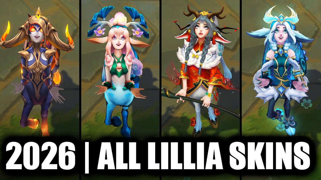 ALL LILLIA SKINS SPOTLIGHT 2026 | League of Legends - YouTube