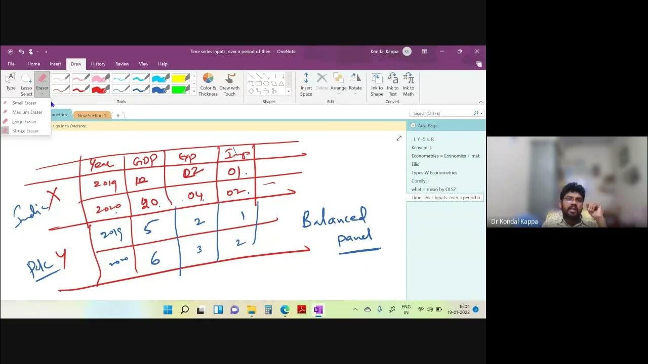 Difference between Panel data and Pooled Data by Kappa Kondal # ...