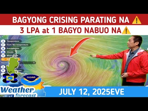 BAGYONG CRISING: PARATING NA⚠️ NAGSIMULA NG PARATING⚠️WEATHER UPDATE ...