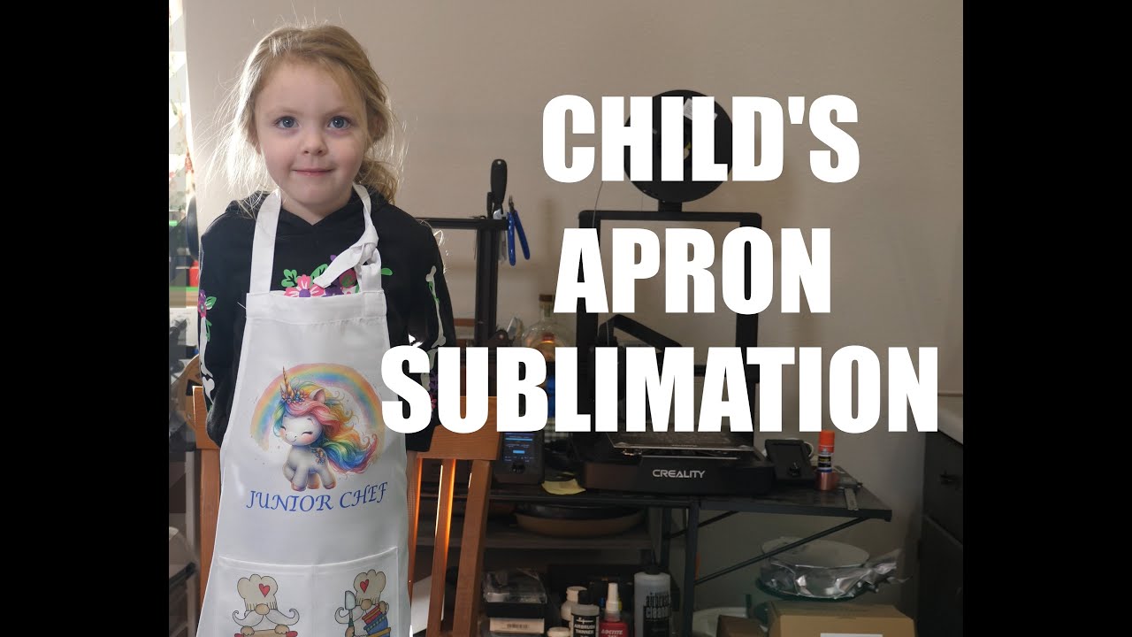Child's Apron Sublimation Project - YouTube