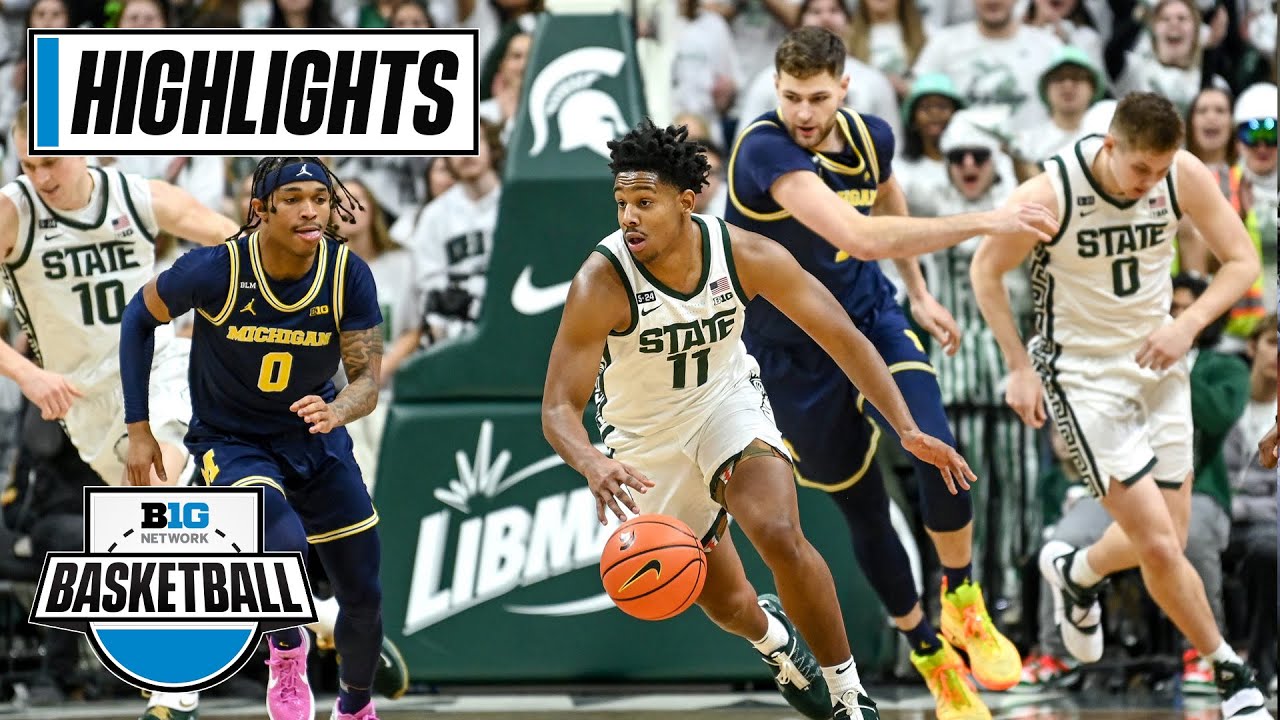 Michigan at Michigan State | Extended Highlights | Big Ten Men's ...