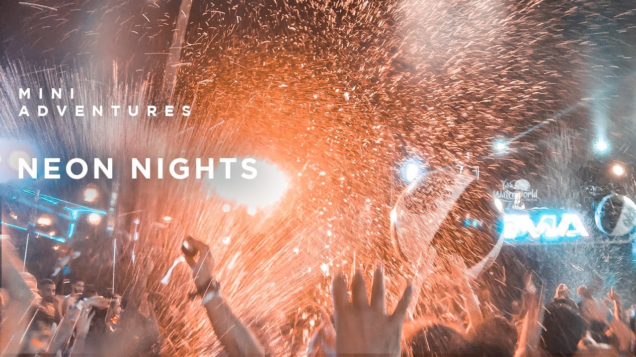 WATER PARK IN THE DARK - Neon Nights - YouTube