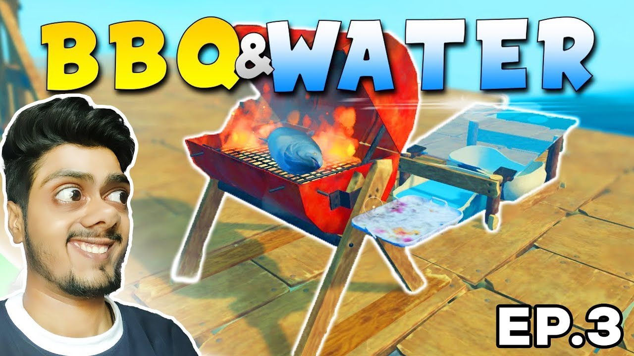 Finally, We Made Our First BARBEQUE & WATER PURIFIER In RAFT! #3 - YouTube