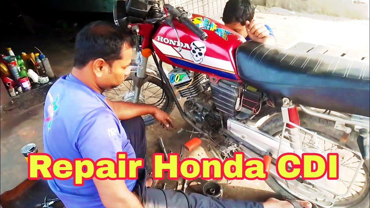 Repair my bike Honda H100 CDI । Honda cdi made in Japan। Modify Honda ...