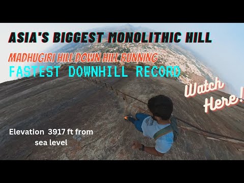 MADHUGIRI DOWNHILL RUN | MADHUGIRI HIKE | ASIA'S BIGGEST MONOLITHIC ...