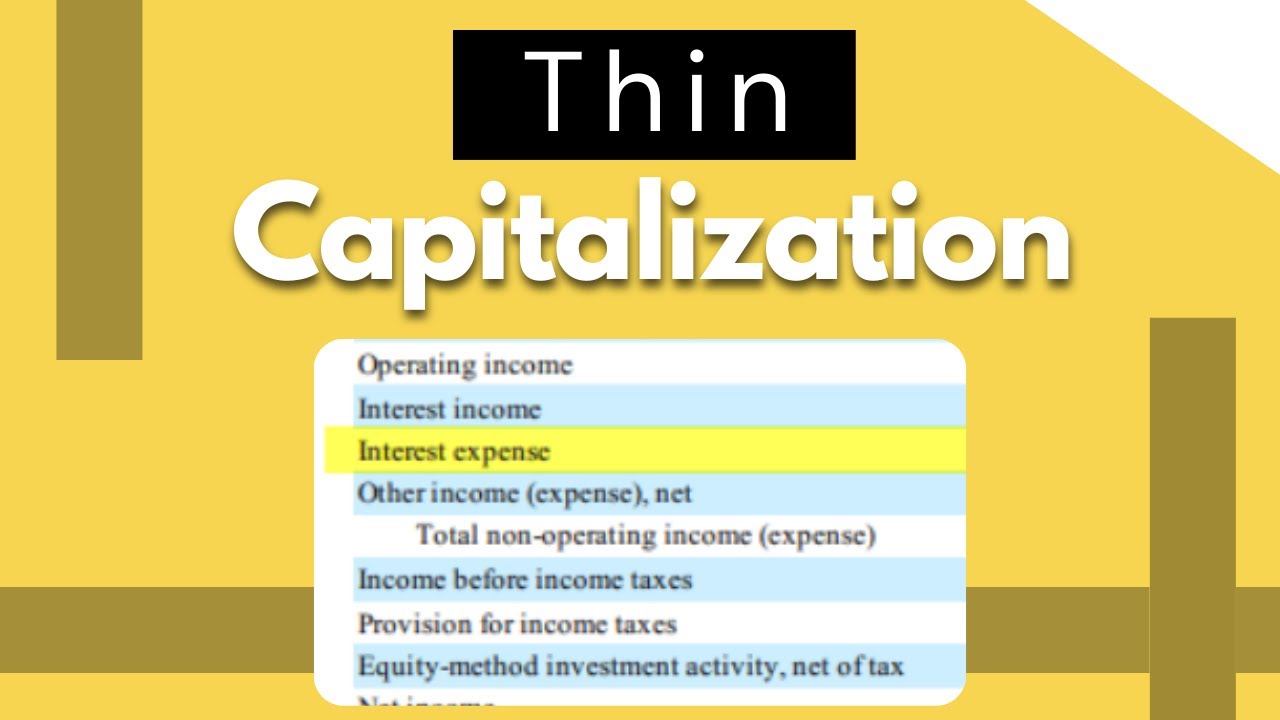 Thin Capitalization - Strategi Modal Ramping untuk pajak yang lebih ...