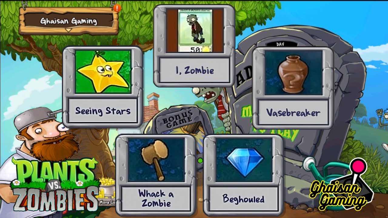 Complete 5 BONUS GAME! on Plants vs Zombies - PvZ 1 Gameplay Full HD ...