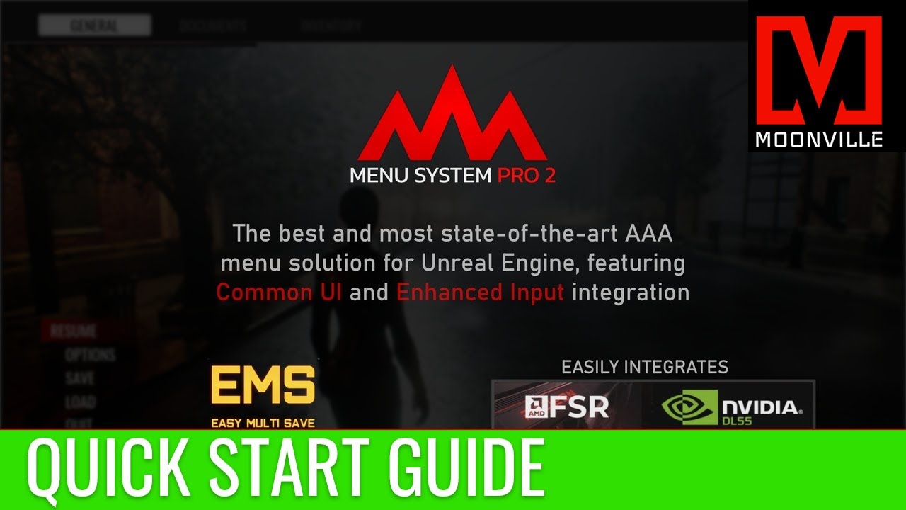 Menu System Pro by Moonville - Quick Start Guide - YouTube