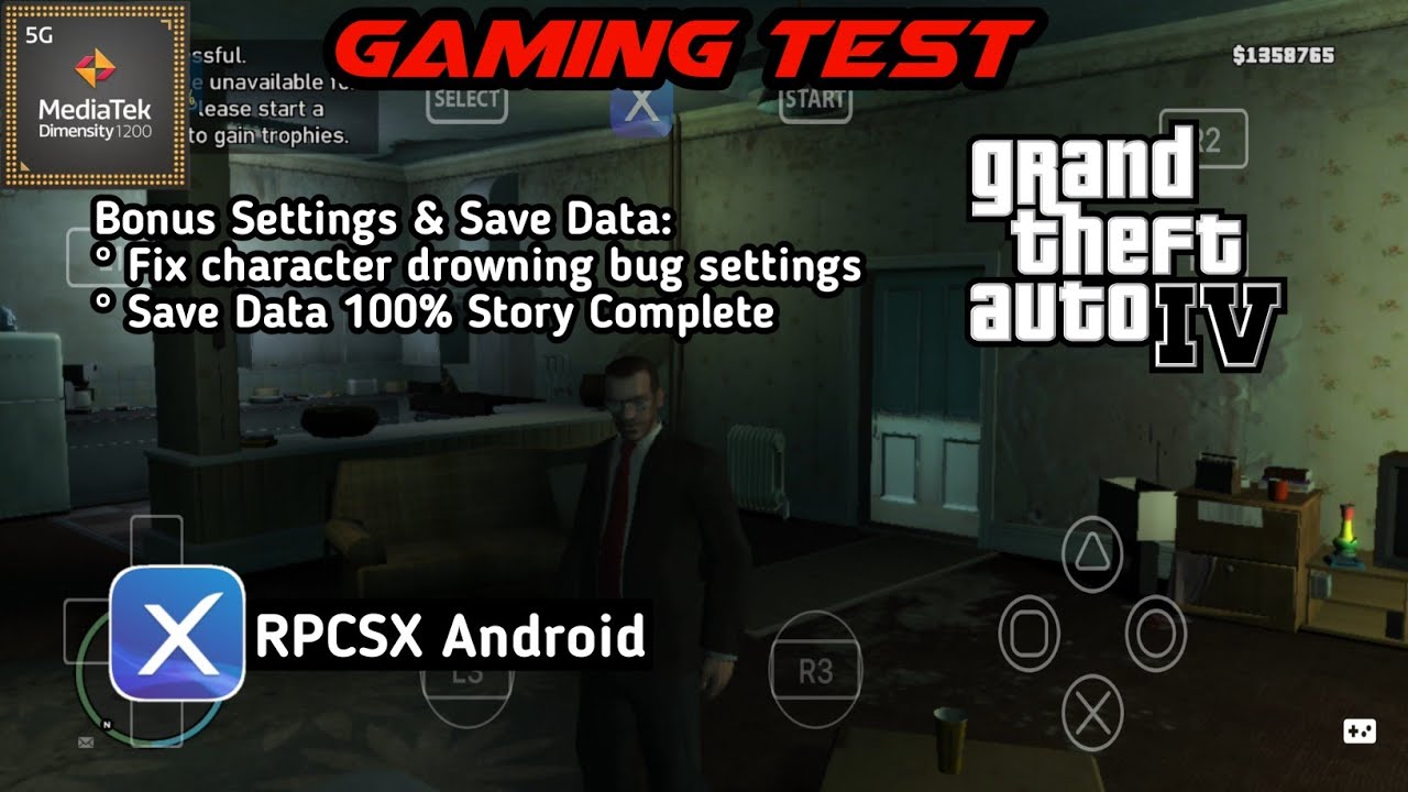 GTA IV | Fix Character Bug | Save Data Complete Test | RPCSX Android ...